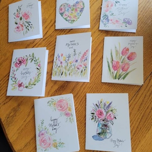 Pack of 6 Watercolour Scripture Cards, Bible Verse Handlettering Cards ...