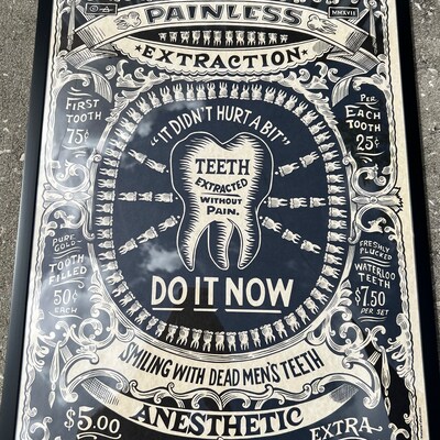 Madame Talbot's Victorian Lowbrow Absinthe Devil Skeleton Poster - Etsy