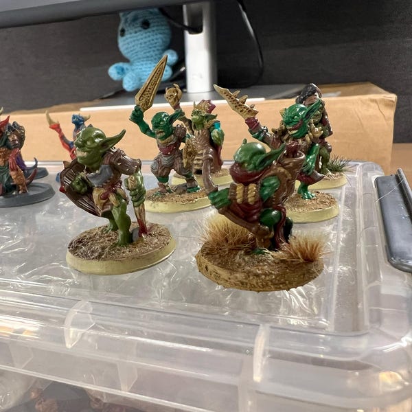 D&D Pathfinder Goblin Raiding Party 28mm Fantasy Miniature Set - 5 8k ...