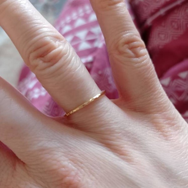 Custom 1 Mm Secret Message Ring, Hidden Quote Jewelry, Initial Ring ...