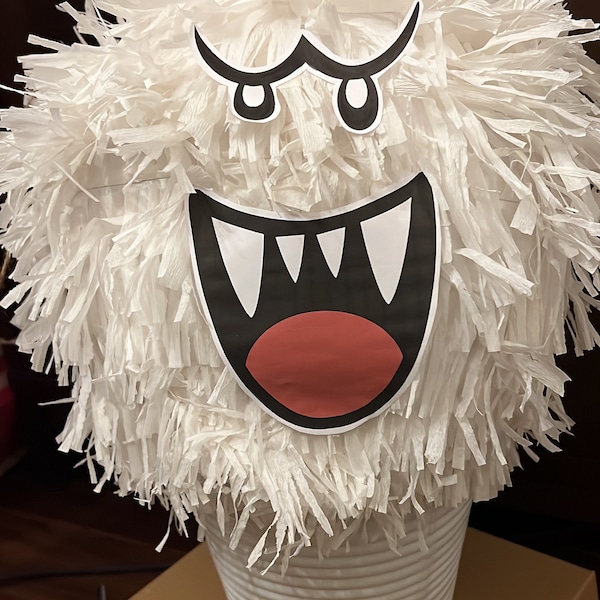 Printable Mario-inspired Ghost Balloons, Mario Party Decor, DIY Mario ...