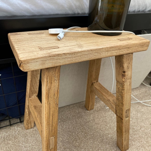 Miniature Rustic Stool 3 Sizes Rustic Old Barn Farmhouse Stool Wooden ...