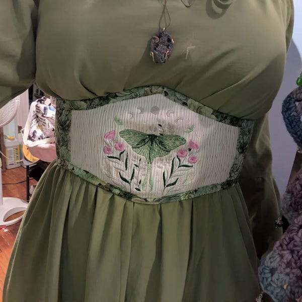 Cottagecore Mushroom Corset Belt - Etsy