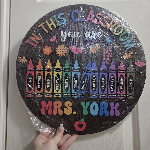 3D School Counselor Door Sign, Teacher Door Hanger, School Psychologist ...