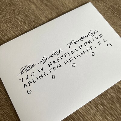 Custom Calligraphy Envelope Addressing / Modern Calligraphy / Wedding ...