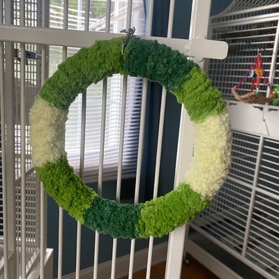 17x6cm Colorful Acrylic Parrot Window Bird Wooden Perch Stickers Stand ...