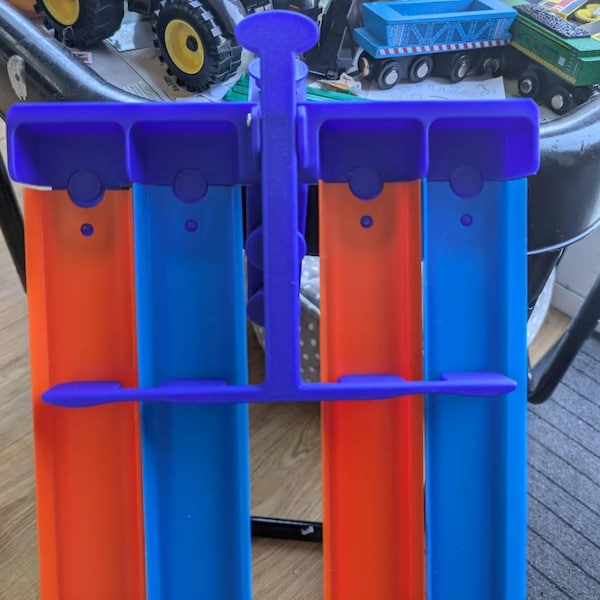 Toy Car Track Wall Mount Kit - 1 Lane Track Wall Mounts or 2 Lane Track ...