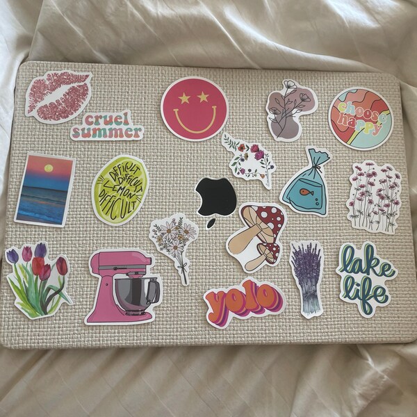 Cute Girly Aesthetic Mystery Sticker Pack, Teen Preppy Boho Trending ...