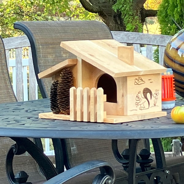 Squirrel House With Predator Guard - Etsy