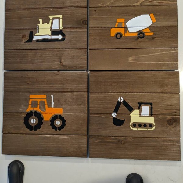 Bulldozer Stencil | Construction Vehicle Stencil Boy Room ...