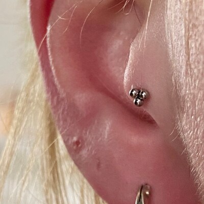 18G/16G Plain Rose Gold Clicker Hoop Nose Ring Silver - Etsy