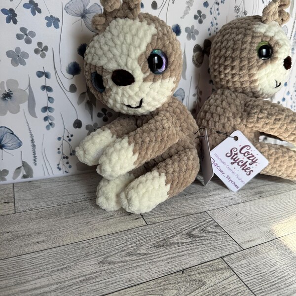 PATTERN: Sid the Plush Sloth Pattern - Amigurumi Sloth Pattern ...