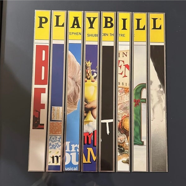 Custom Broadway Playbill Framed Art Collage - Personalize It! - Etsy