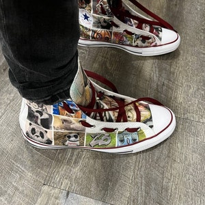 Custom Point Break Inspired Black Slip on Vans keanu Reeves / Patrick ...