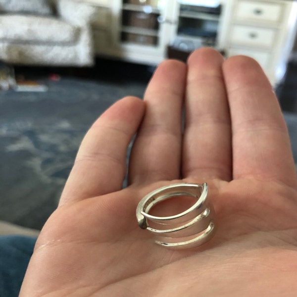 Cocktail Fork Ring - Etsy