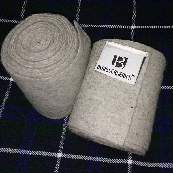 Medieval Leg Wraps - Wool Winingas - Light Grey - Etsy