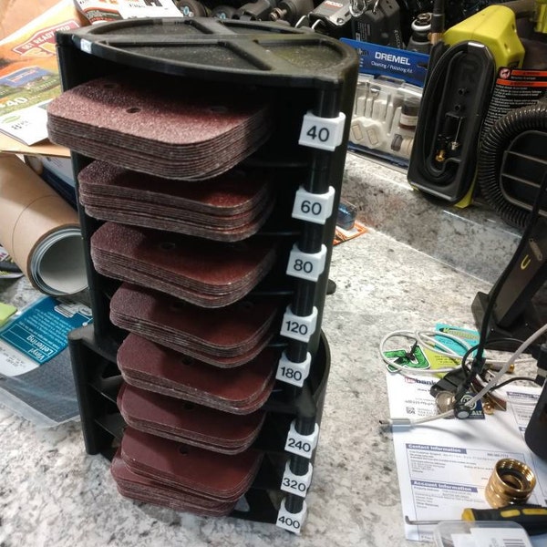 Sandpaper Organizer: Stackable 5
