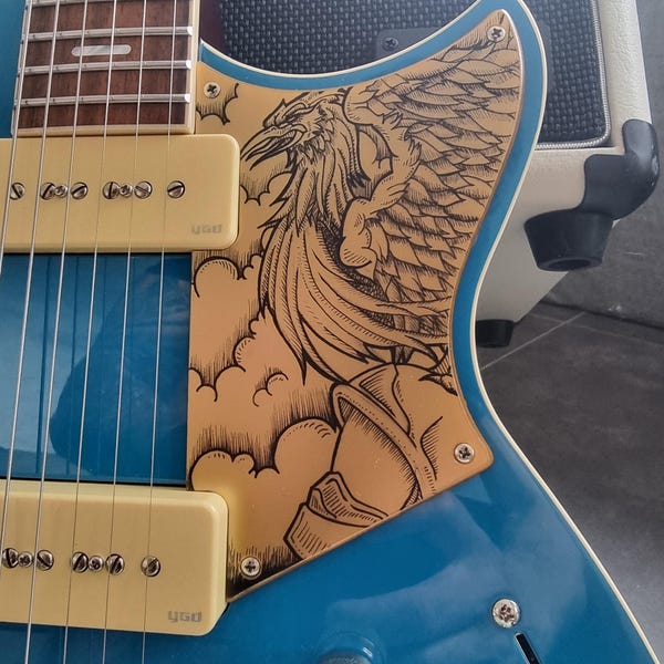 Black Acrylic Pickguard for YAMAHA REVSTAR RSS02T Guitar - Etsy