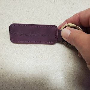 Personalized Leather Keychain, Customized Keychain,custom Leather Key ...