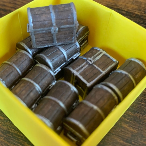 Treasure Chest Tokens (set of 10) - Etsy