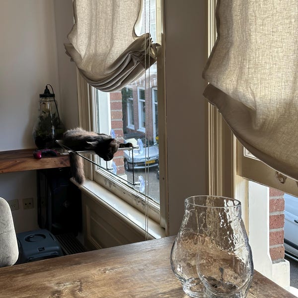 55 Colors Double Layered Roman Shade,100% Linen Custom Roman Shades ...