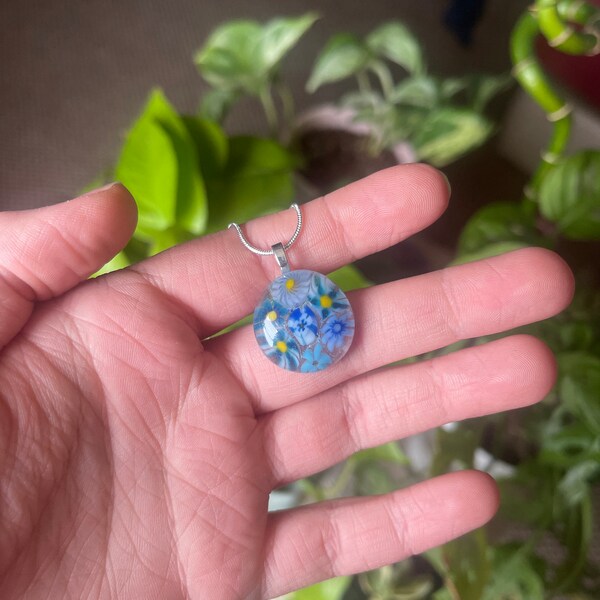 Fused Glass Ladybug Pendant Necklace bug 11 - Etsy