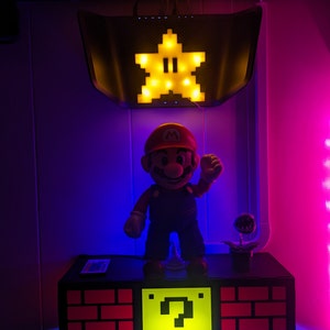 3 4 5 Pool Table Sized Super Mario Bros Question Mark Brick Lamp - Etsy