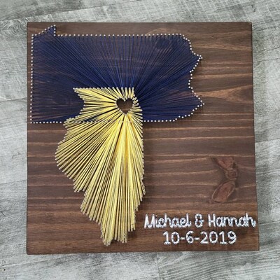 American Flag String Art With Soldier Silhouettes, American String Art ...