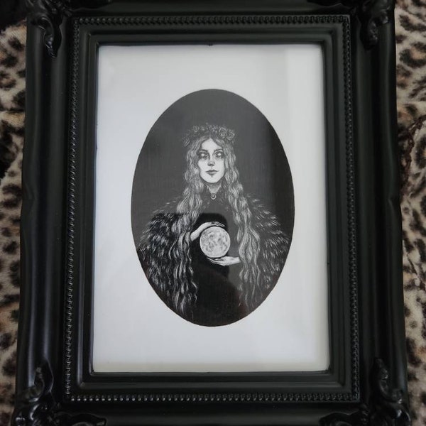 Moon Maiden - Fine Art Print - Full Moon Magick - Witchcraft - Pagan ...