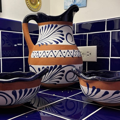 México Handmade Rustic Pottery Tonala Mug/jarrito De Barro Rustico - Etsy