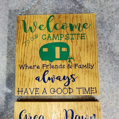 Wooden Camp Sign Camping Sign Campground Sign Campsite - Etsy