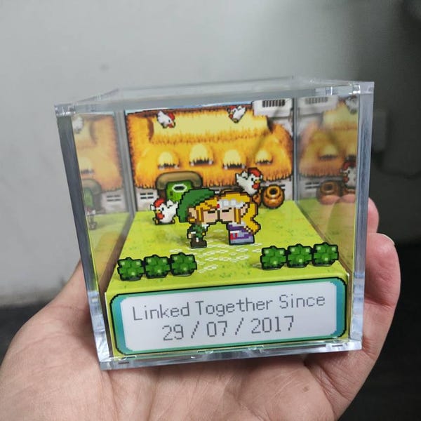 3D Cube Diorama the Legend of Zelda Anniversary the Minish Cap - Love ...