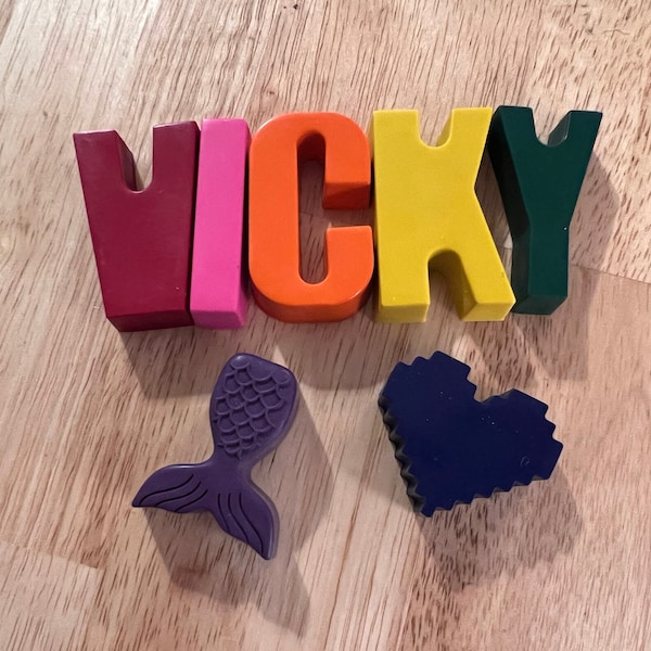 Personalized Name Crayons/ Letter Crayons Alphabet Crayons Spell Any ...