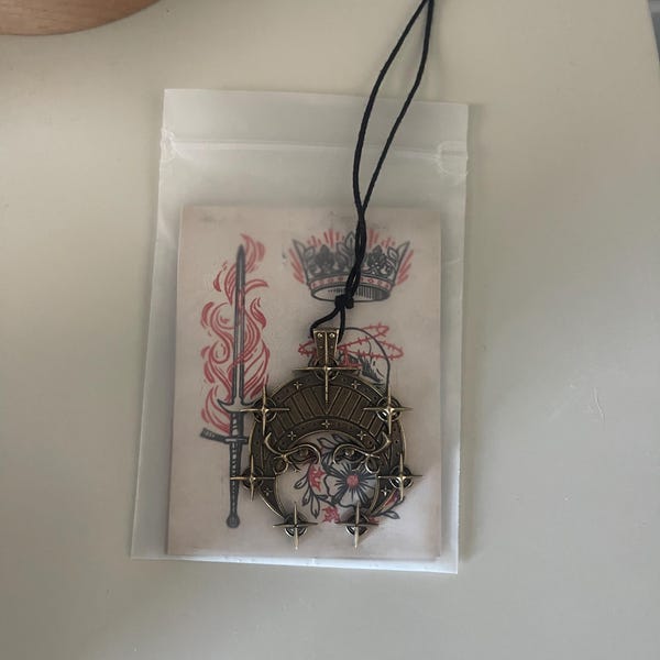 Brass Pendant Fantasy Selune Symbol - Etsy