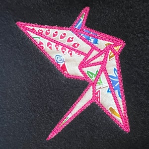 Origami Crane Applique Embroidery Design Pattern for Machine Sewing ...
