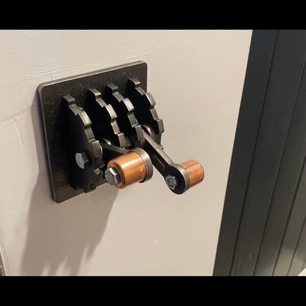 Triple-gang Gear Light Switch Cover With Lever and Copper Handles ...
