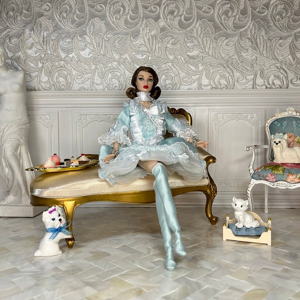 Historical Dress in the Style of Bridgerton for 16" Tonner Dolls Cami ...