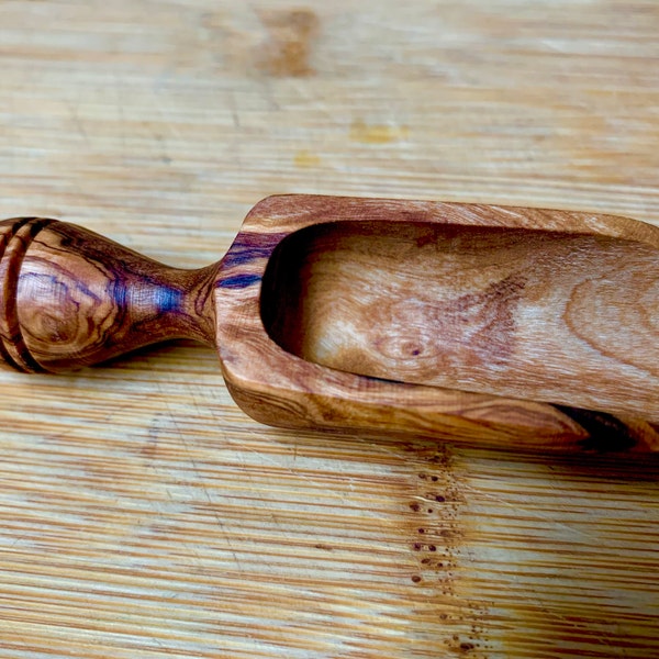Handmade Olive Wood Scoop - Etsy