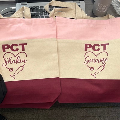 Personalized PCT Tote Bag, Custom PCT Tote Bag, PCT Gift, Patient Care ...
