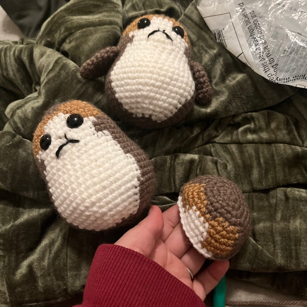 Crochet Pattern Porg , Pdf File - Etsy