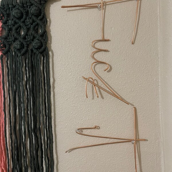 AUTOGRAPH Font | Wire Words | Wire Word Sign | Personalized Wall Art ...