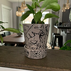 Hamsa Hand Plant Pot. Occult Planter. Evil Eye Plant Pot. - Etsy