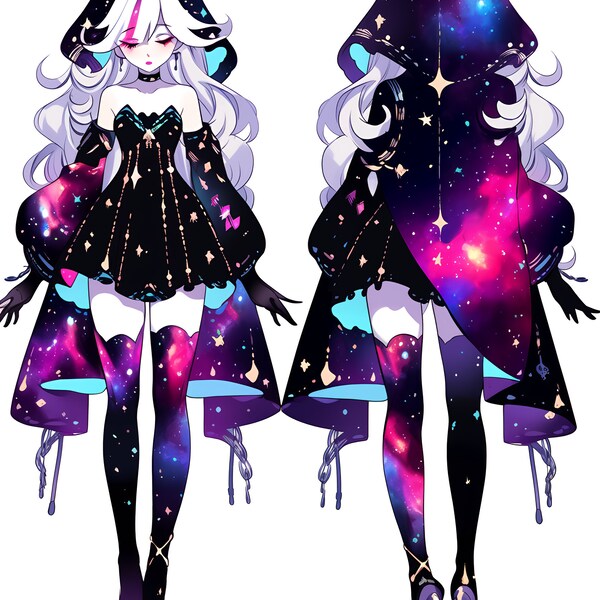 Unique 1/1 Fantasy Anime OC Adopt, Furry, Fursona, Monster Character ...