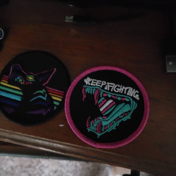 Keep Fighting Trans Pride Patch - Etsy