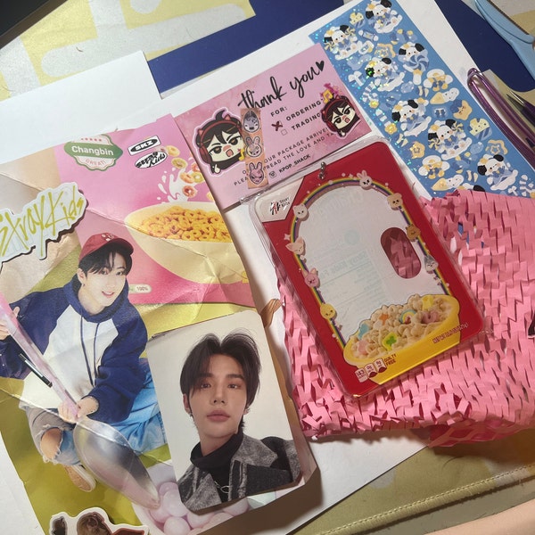 Stray Kids Chk Chk Boom Bias Keychain, Kpop Idol Photocard Holder With ...