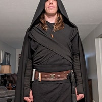 Black Sith Robe, Sith Cosplay, Versatile Scifi Cloak, Sith Costume ...