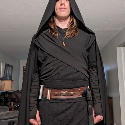 Black Overlord Cosplay Cloak, Versatile Fantasy Robe, Renaissance ...