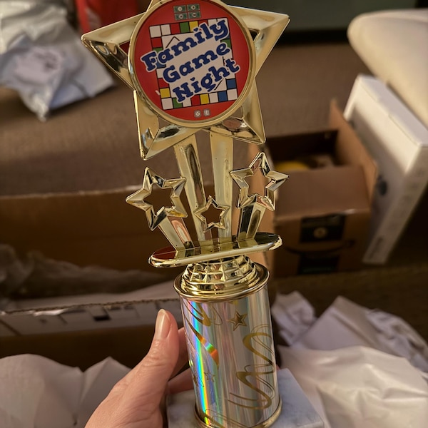 Game Night Trophy. Great Trophy for Your Family Game Night! Start a New ...