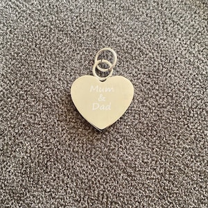 Personalised Sterling Silver Locket, Custom Hammered Locket ...