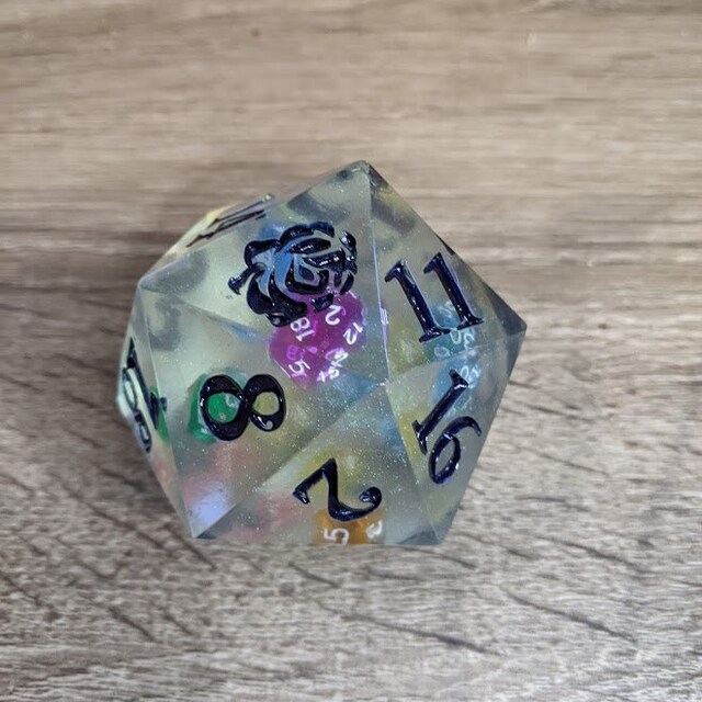 Custom high quality handmade dice by glittergeekdice on Etsy